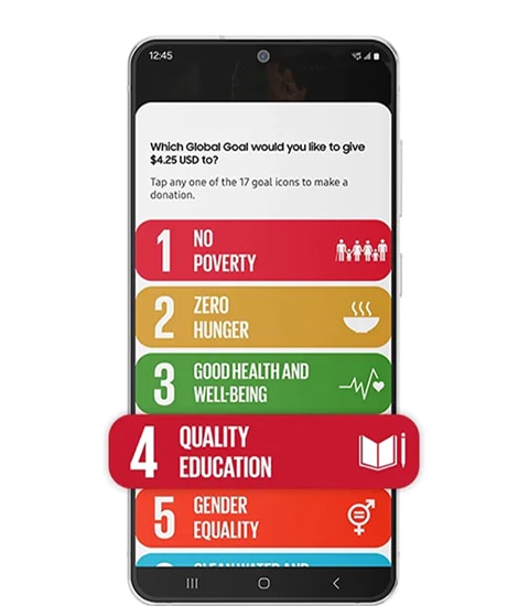 Samsung Global Goals | Apps & Services | Samsung Canada