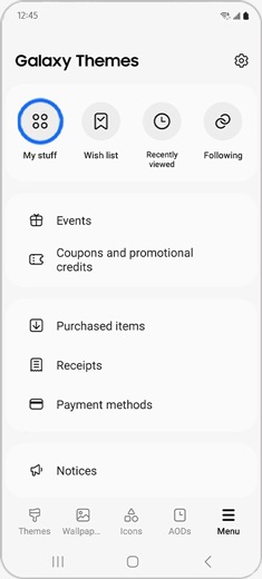 Use Galaxy Themes on your Samsung Galaxy | Samsung CA