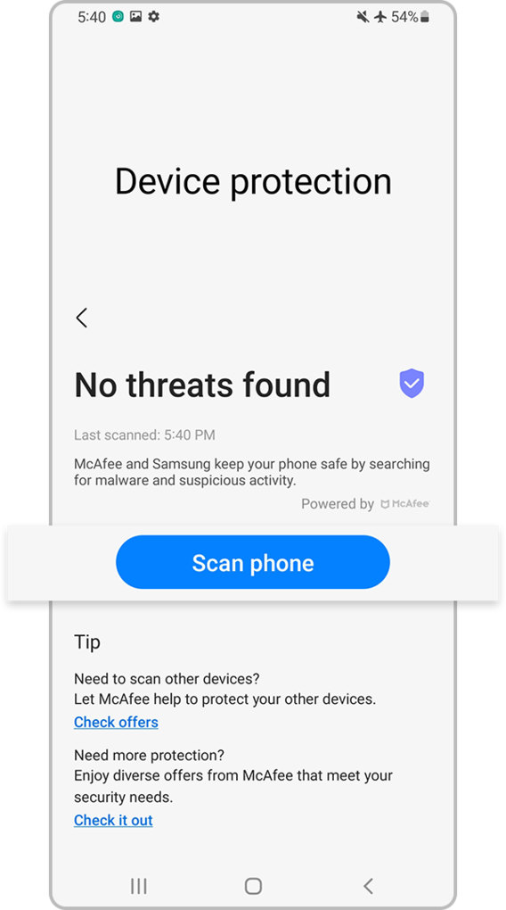 Protect your Galaxy phone from malware | Samsung CA