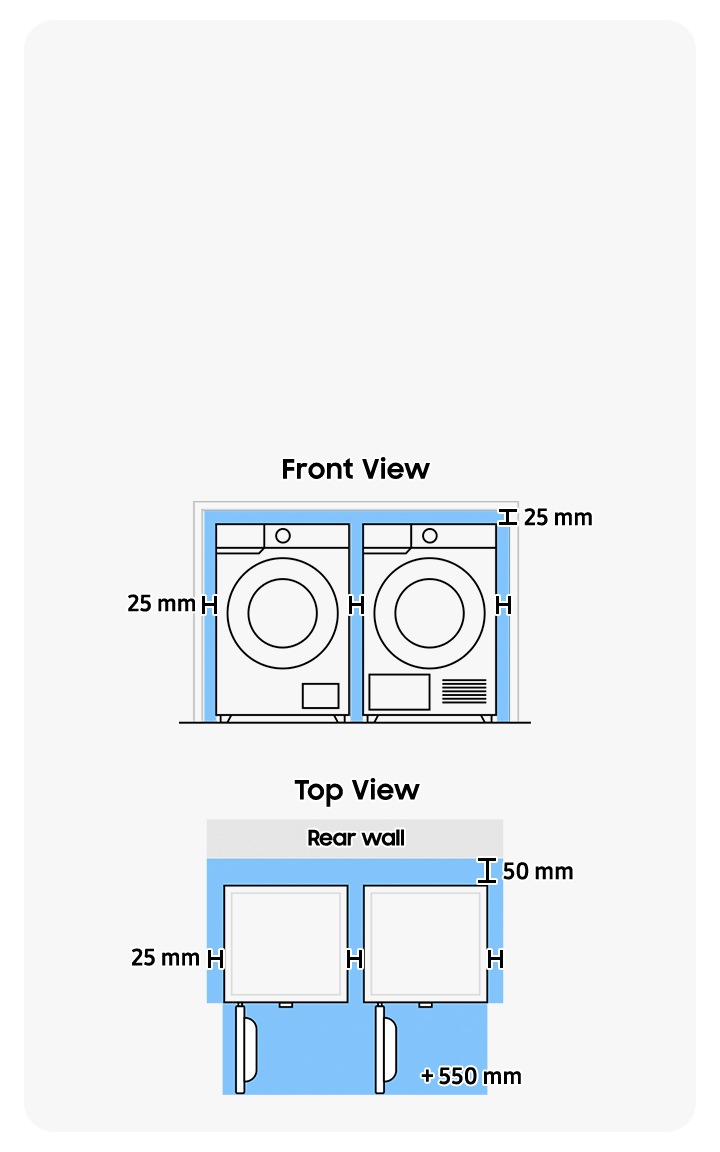 Washing Machine Size & Dimensions Guide | Samsung Canada