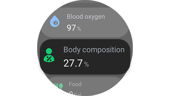 Measure your body composition with your Galaxy Watch4 | Samsung CA