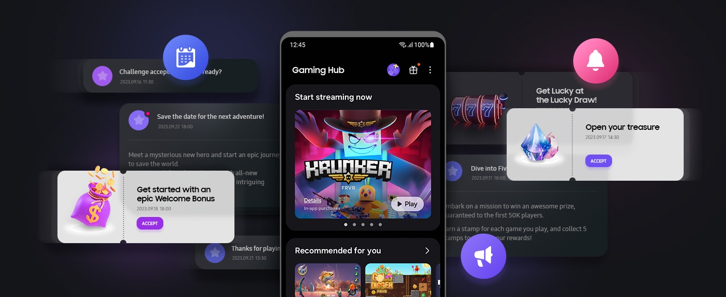 Gaming hub | Applis et services | Samsung Canada