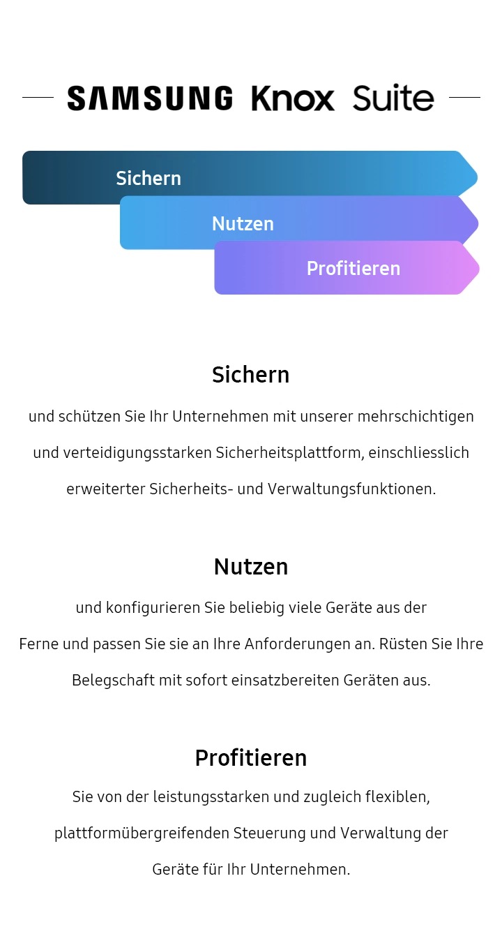 Samsung Knox pour les professionnels | Samsung Business Schweiz (Deutsch)