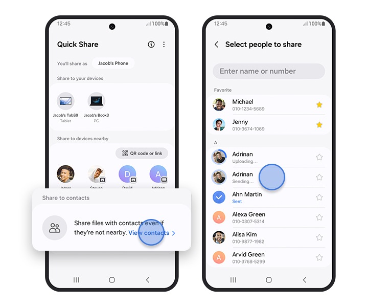 Quick Share | Aplicaciones y servicios | Samsung CL