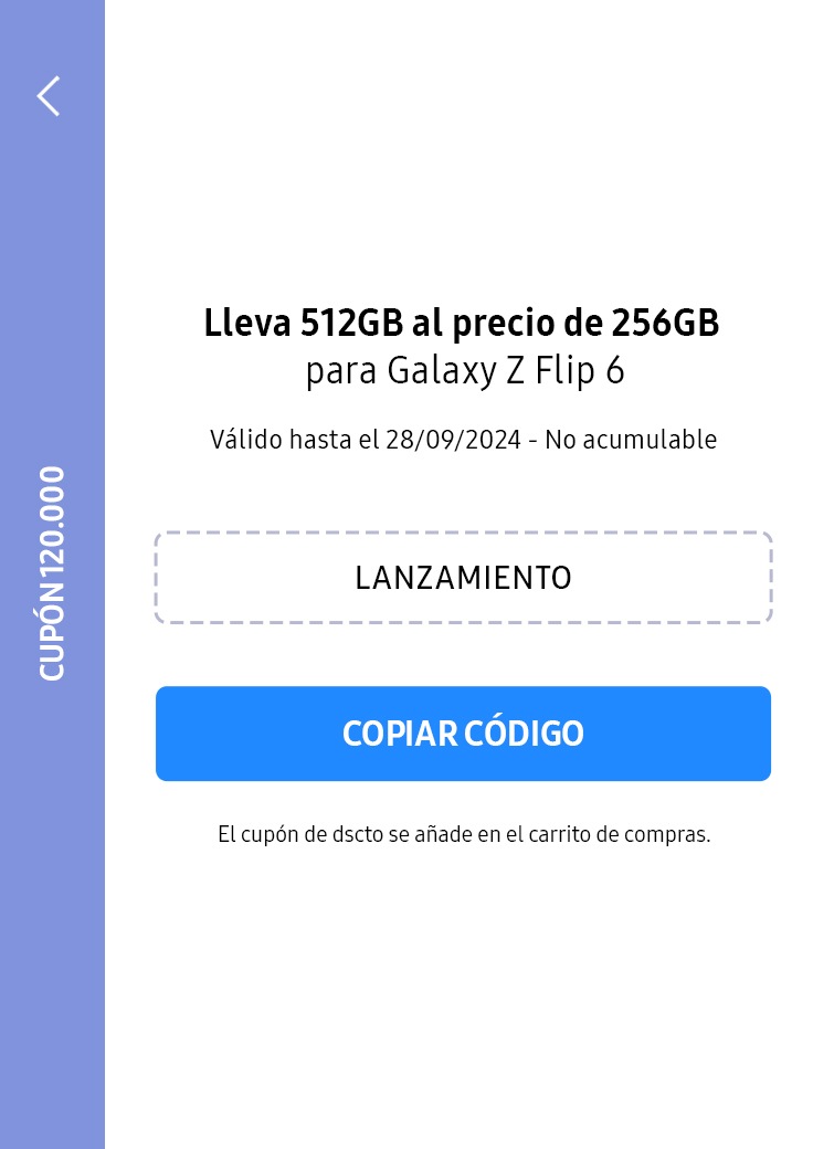 Descuentos exclusivos con cupones especiales | Samsung Chile