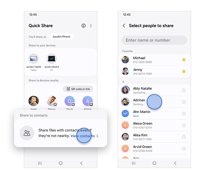Quick Share | Aplicaciones y servicios | Samsung CO