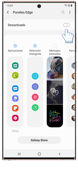 Galaxy Note20 Ultra - ¿Cómo activar la pantalla Edge? | Samsung CO