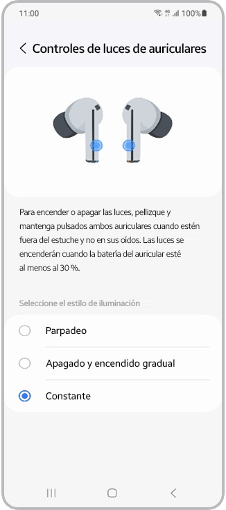 ¿Cuál es la función de las blade lights en los Galaxy Buds3 Pro ...