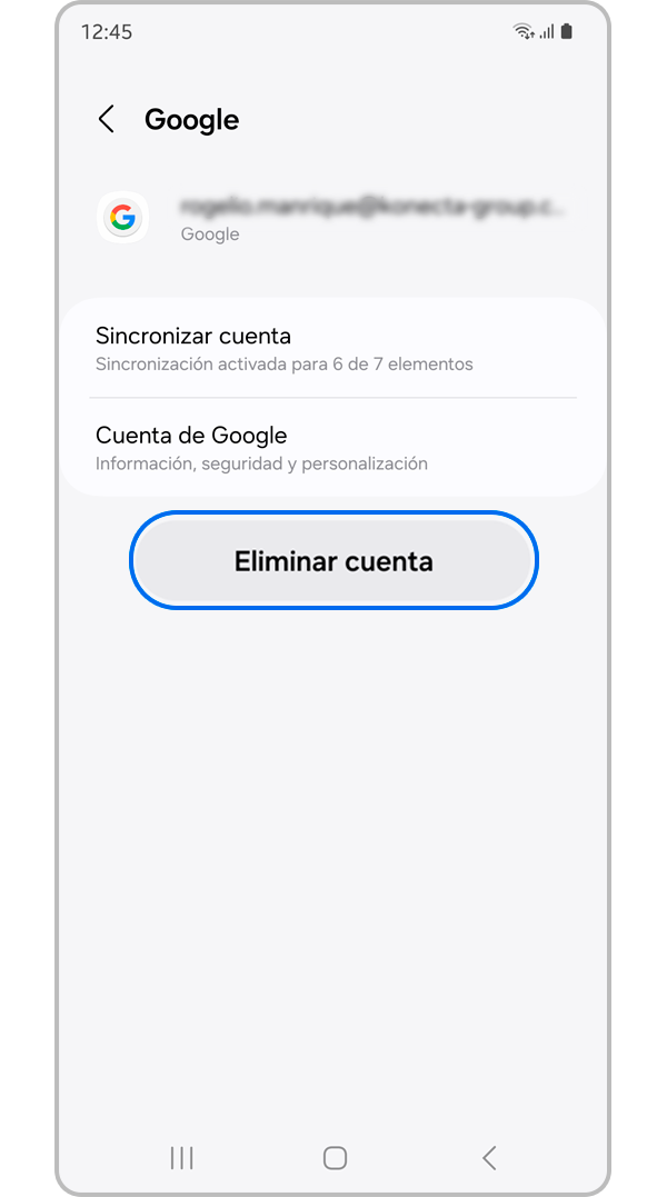 Cómo eliminar cuentas de un teléfono o tablet Galaxy | Samsung CO