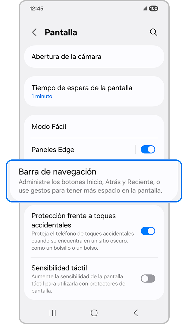 Cómo cambiar el orden de los botones en un celular Samsung | Samsung CO