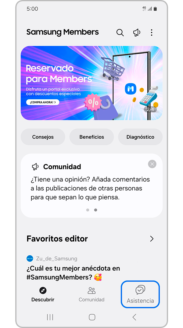 Beneficios y servicio a la mano en Samsung Members App | Samsung CO