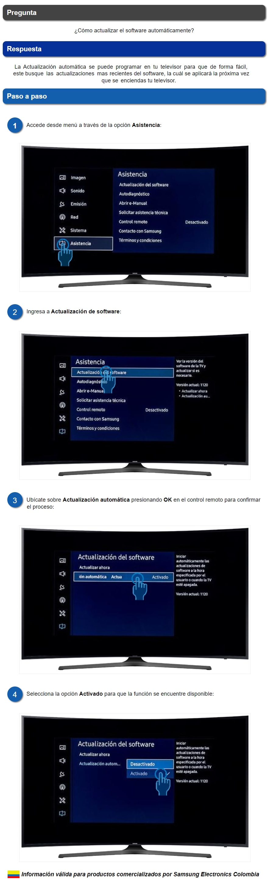 Smart TV Curvo UHD KU6500 - ¿Cómo actualizar el software ...