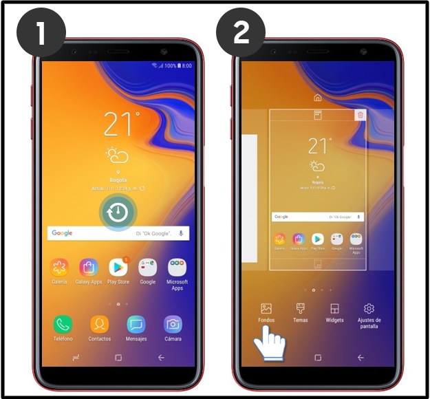 ¿Cómo cambiar el fondo de pantalla de tu Galaxy J6 Plus? | Samsung CO