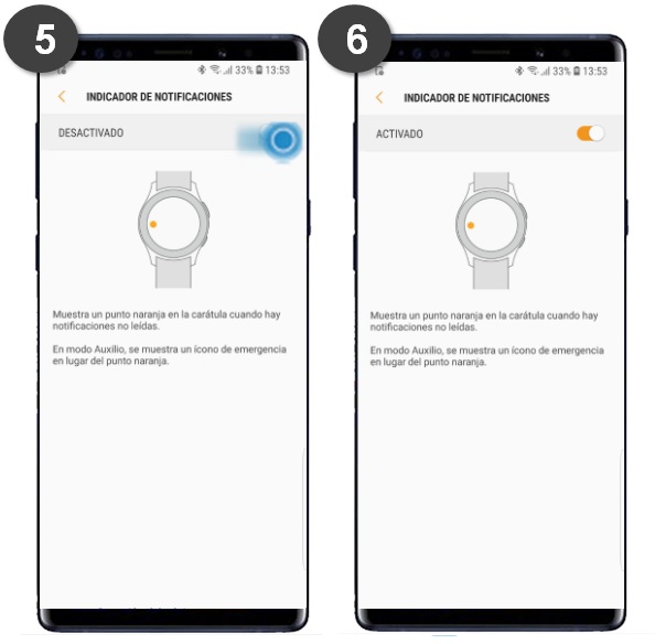 ¿Cómo activar el indicador de las notificaciones de tu Galaxy Watch ...