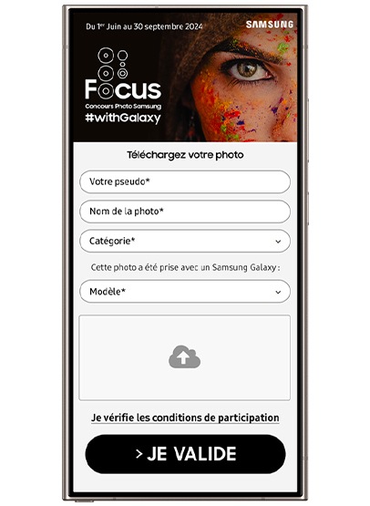 Focus #withGalaxy : Concours Photo Samsung | Samsung France