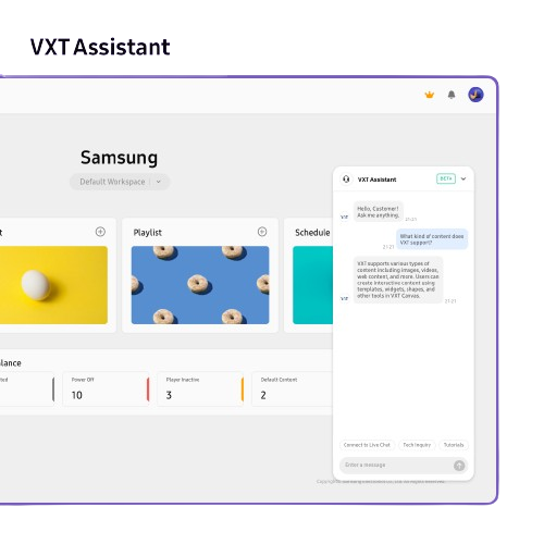 Samsung VXT - Digital Signage Solution