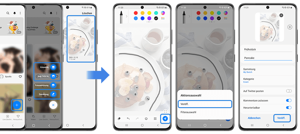 Penup App verwenden | Samsung DE