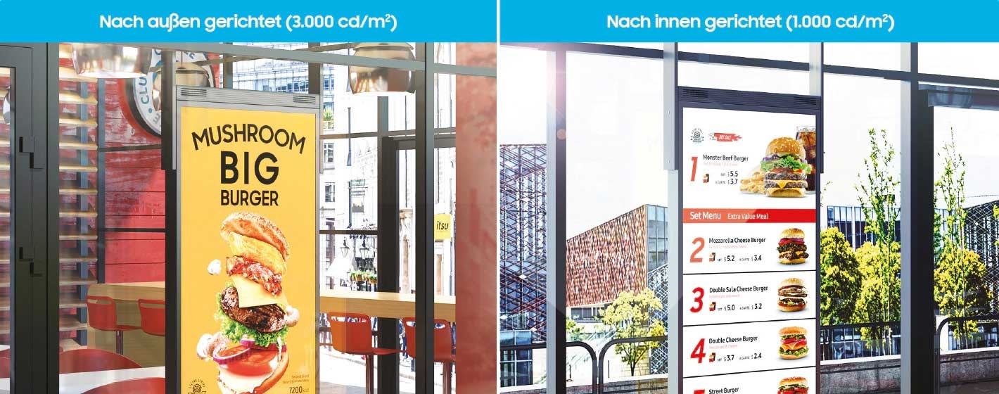 Schaufenster Displays OMN-Serie | Samsung Business DE