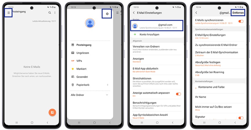 E-Mail App einrichten und nutzen | Samsung DE