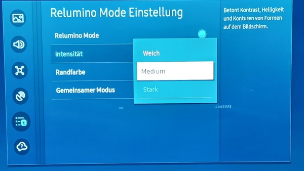 Samsung Smart TV: Relumino Modus | Samsung DE