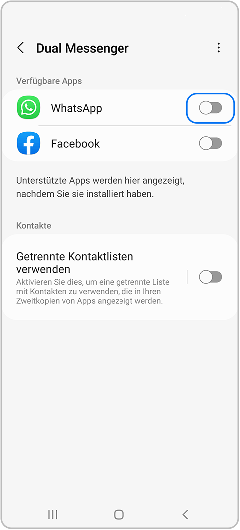 Dual Messenger auf dem Galaxy Smartphone | Samsung DE