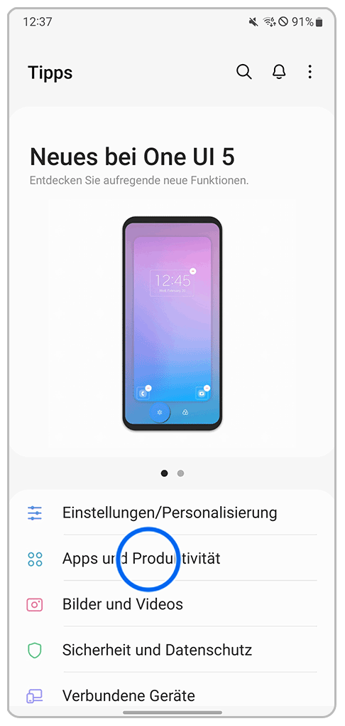 Samsung Tipps App: Übersicht & Nutzung | Samsung DE