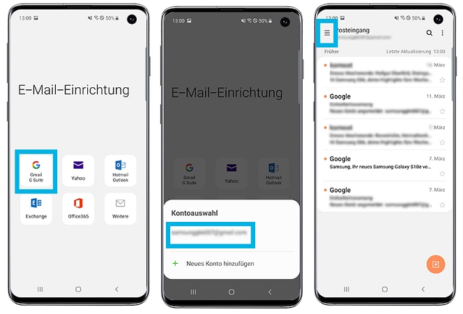 E-Mail App einrichten und nutzen | Samsung DE