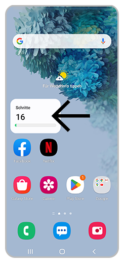 Samsung Health: Schrittzahl anzeigen | Samsung DE