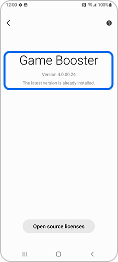 How to update the Game Booster app and check the version | Samsung ...