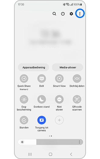 Hoe knoppen toevoegen aan of verwijderen uit het Quick setting-panel ...