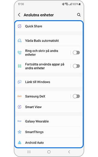 Hur man ansluter en Galaxy-enhet till andra enheter med hjälp av ...