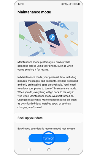 Maintenance mode | Samsung Canada