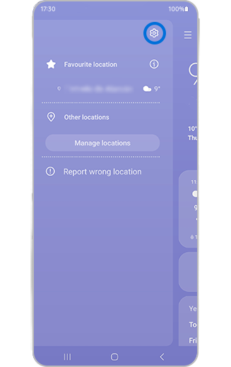 How to automatically refresh the Samsung Galaxy weather widget through movement | Samsung Caribbean