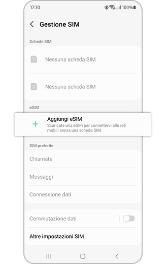 eSIM Galaxy e operatori di rete supportati | Samsung IT
