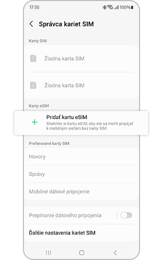 Galaxy eSIM a podporovaní sieťoví operátori | Samsung Slovenská republika