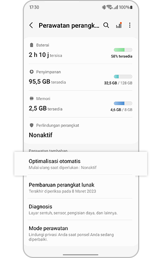 Bagaimana cara mengoptimalkan perangkat Galaxy Anda secara otomatis