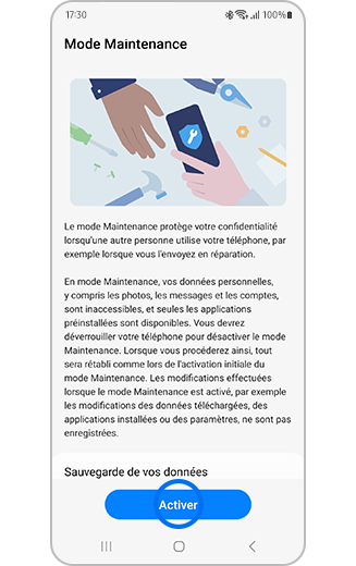 Mode maintenance | Samsung France