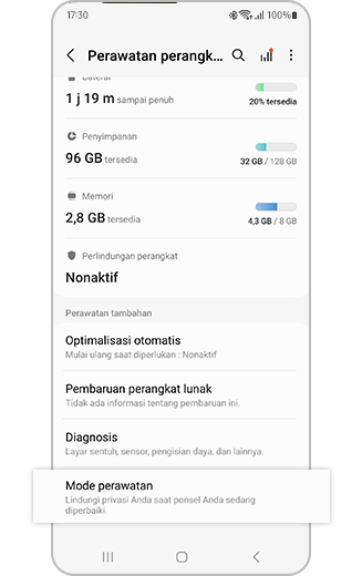 Mode pemeliharaan | Samsung Indonesia