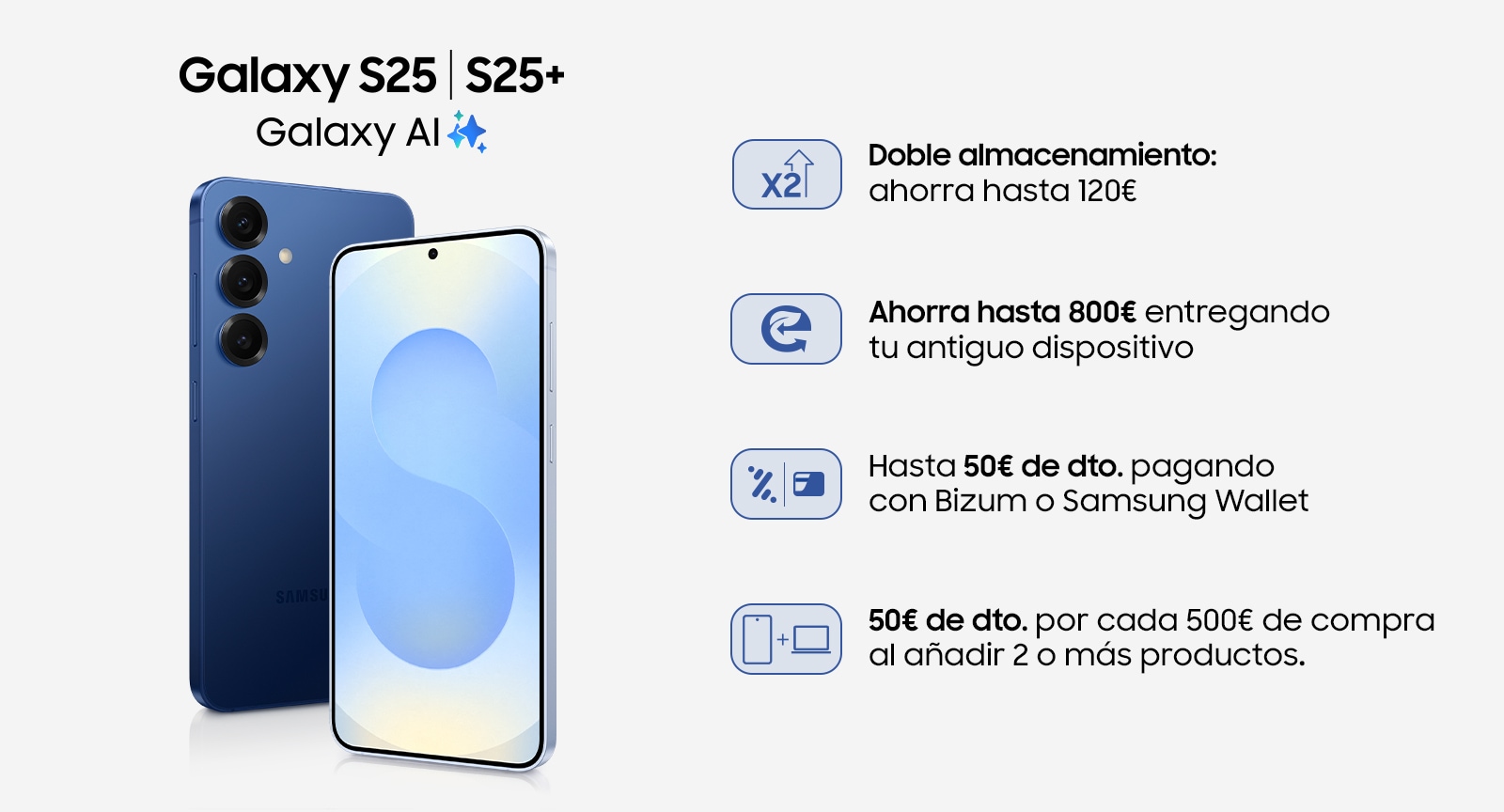 Comprar Galaxy S25, S25 Plus | Precios y ofertas | Samsung ES
