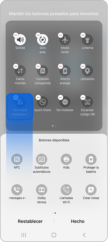 Cómo utilizar el Modo Una Mano y la aplicación One Hand Operation ...
