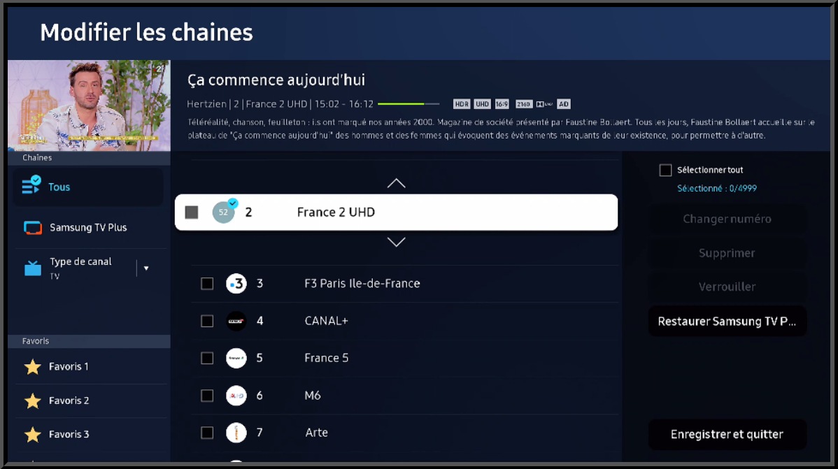 Comment remplacer la chaîne France 2 par la chaîne France 2 UHD ...