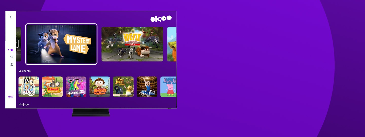Okoo Lloffre jeunesse de France Télévisions pour les 3-12 ans | Samsung FR