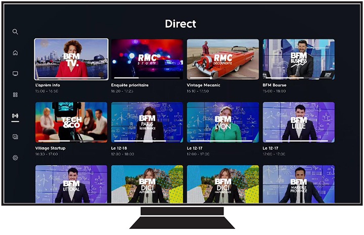L’application RMC BFM Play sur mon téléviseur | Samsung FR