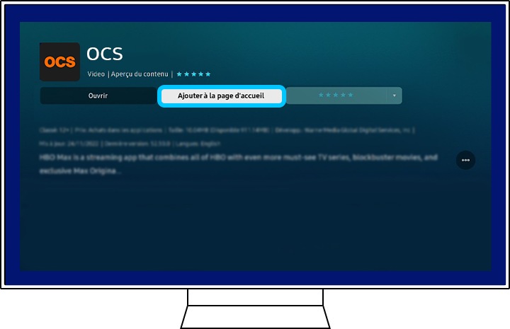 L’application OCS sur mon téléviseur | Samsung France