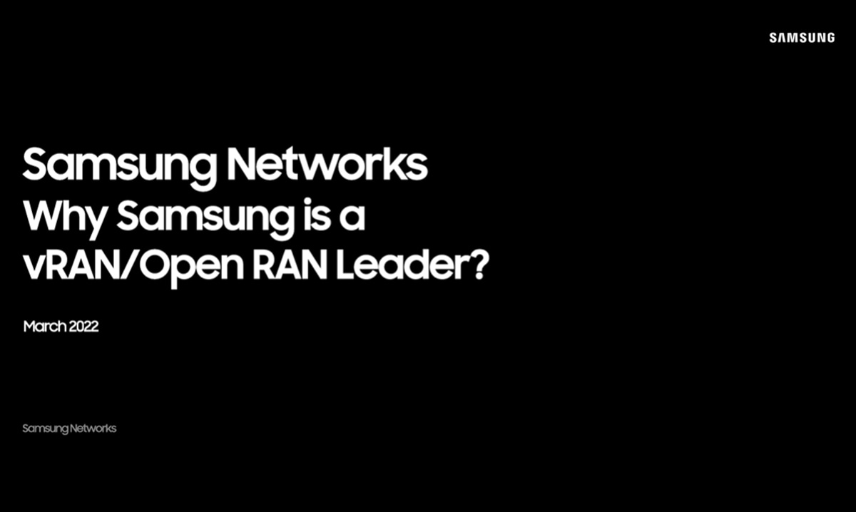 Why Samsung is a vRAN/Open RAN Leader? | Samsung Business Global Networks