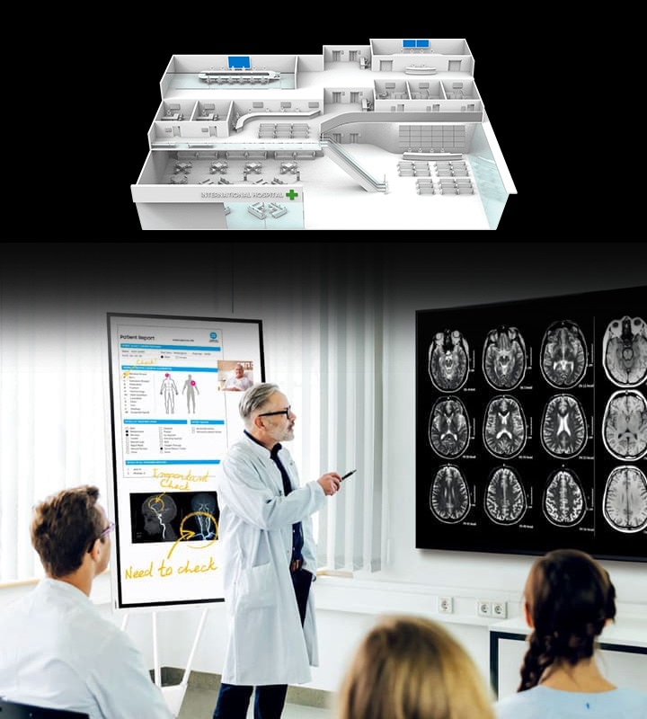 Hospital Digital Signage & Displays | Samsung Business Gulf