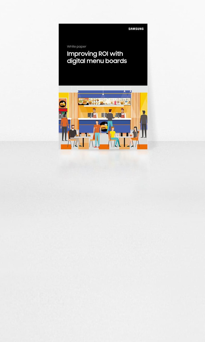 QSR Digital Signage | Industry Solutions | Samsung Business Canada