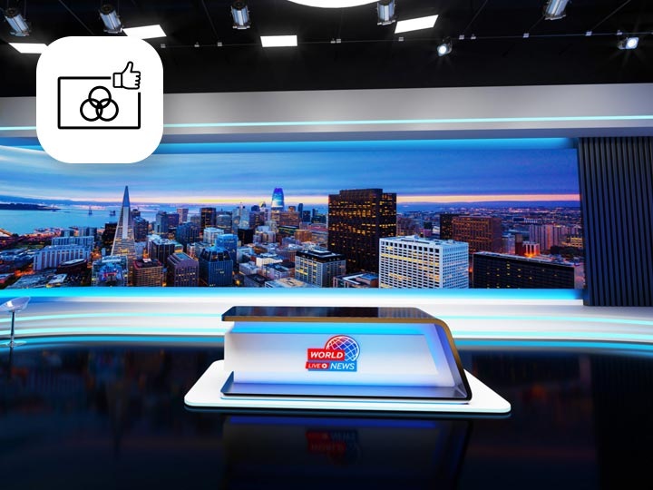 Digital Signage for broadcasting | Virtual Showcase | Samsung Business ...