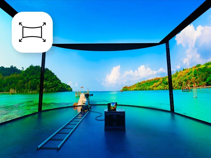 Digital Signage for broadcasting | Virtual Showcase | Samsung Business ...