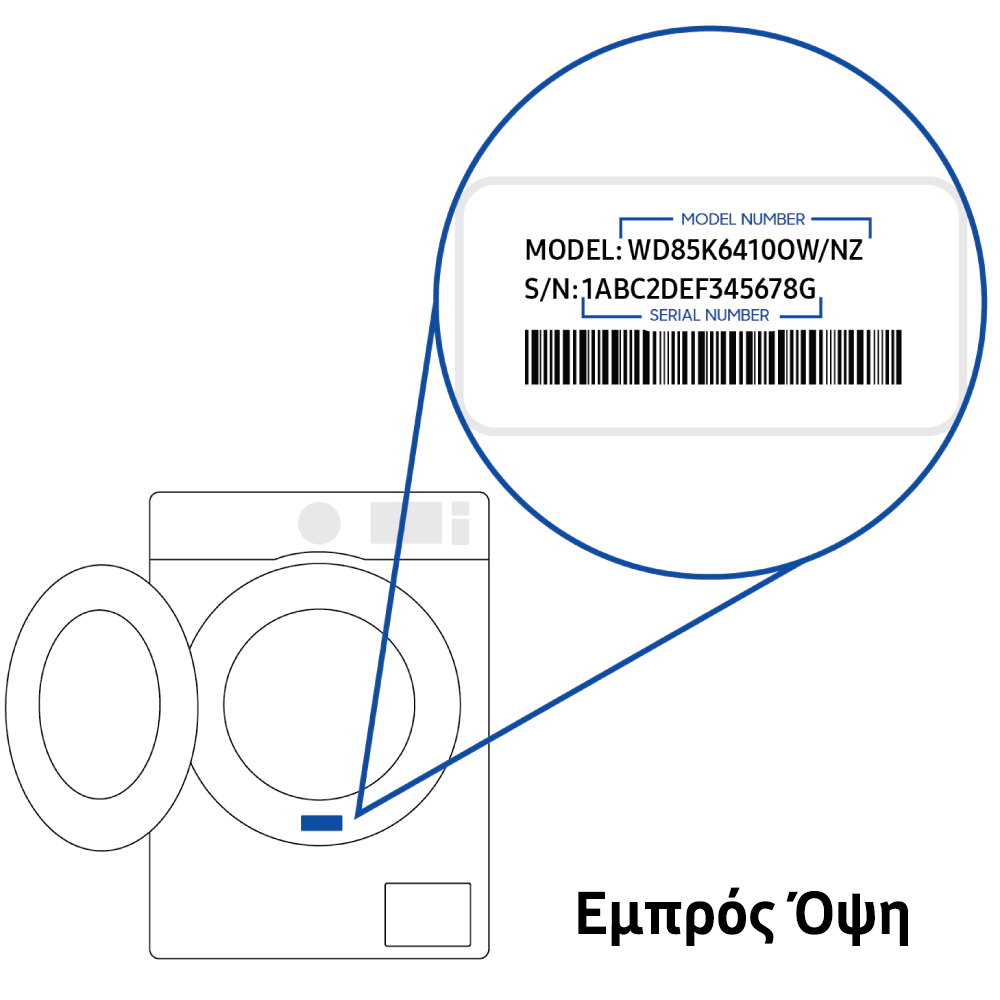 Εύρεση κωδικού μοντέλου και σειριακού αριθμού μίας Samsung συσκευής ...